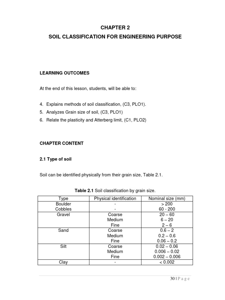 Modulgeotechnic Vol1 Chp2 Soilclassificationforengineeringpurpose | PDF | Sand | Gravel