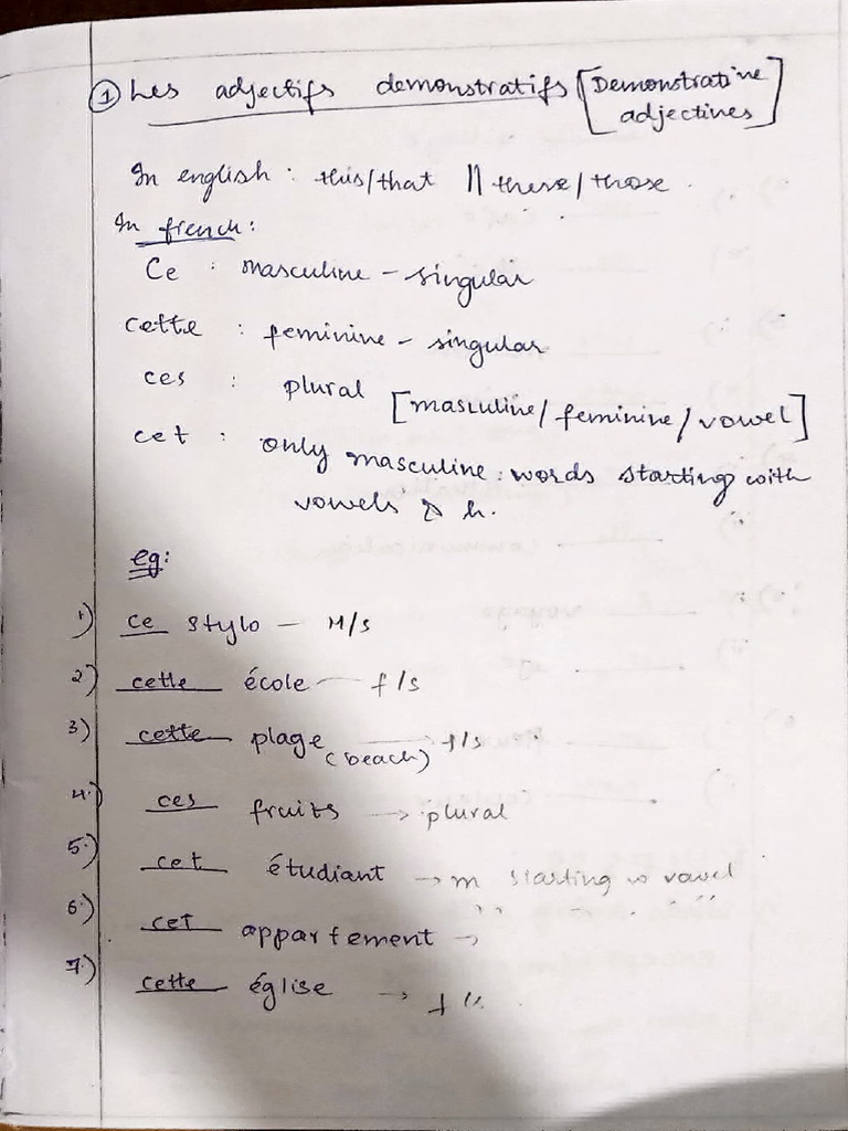 French Year 2 Gramdfdmar | PDF