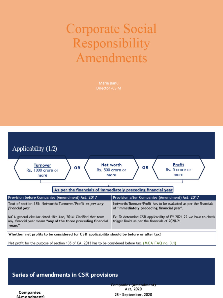 CSR MB 2023 | PDF | Corporate Social Responsibility | Expense