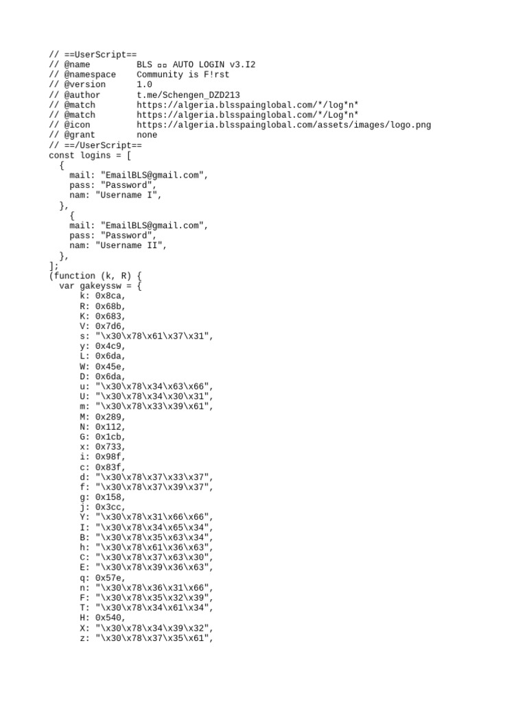 BLS ?? AUTO LOGIN V3.i2 | PDF