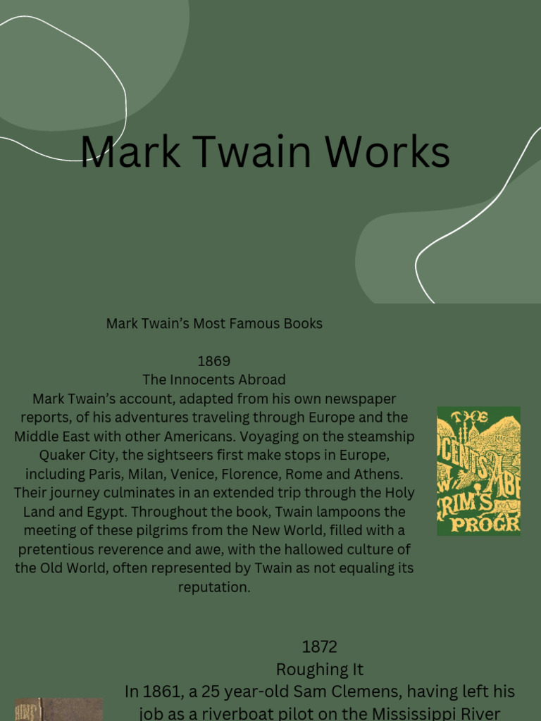 Mark Twain Works - 20240312 - 003922 - 0000 | PDF | Mark Twain ...