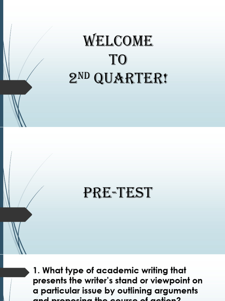 2nd-qtr-lesson1 | PDF | Argument | Evidence