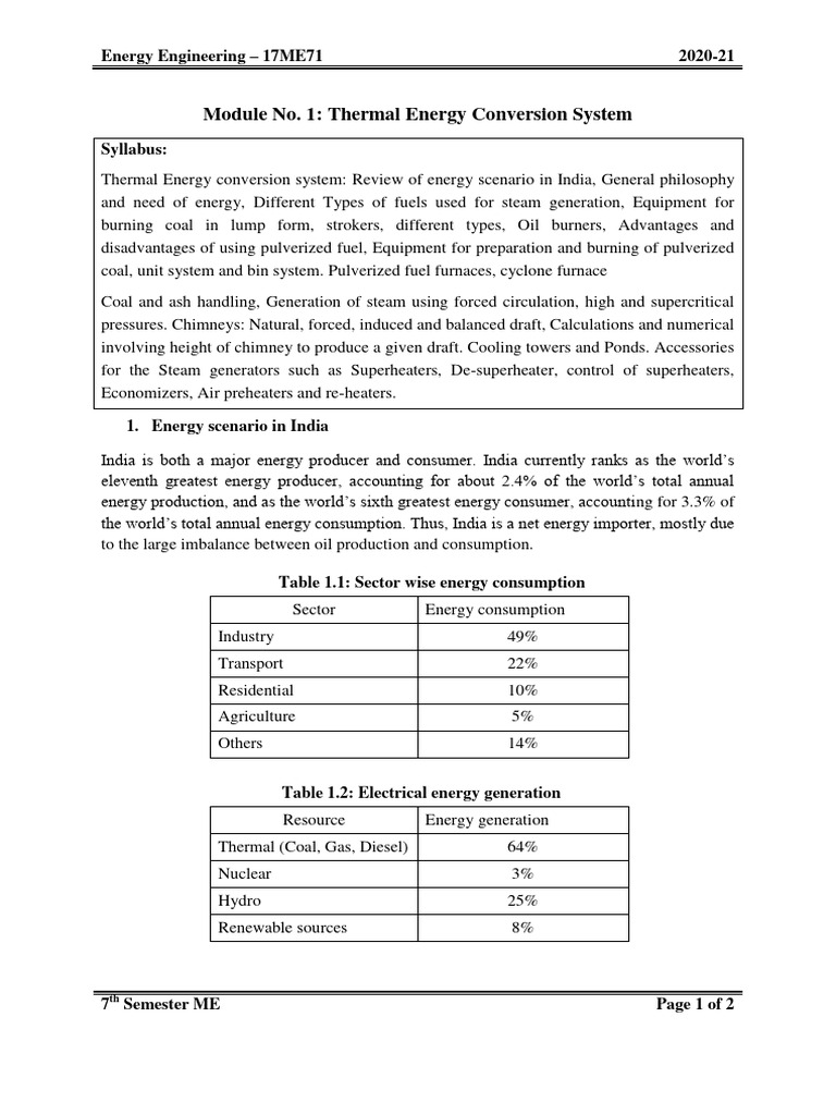 Introduction To Energy Engineering | PDF | Fuels | Electricity Generation