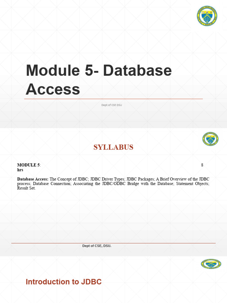 MODULE-5 (2) | PDF | Databases | Sql