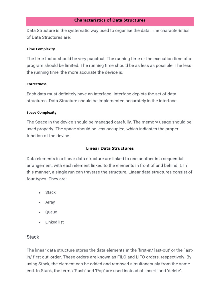 Data Structure Cte 115 | PDF