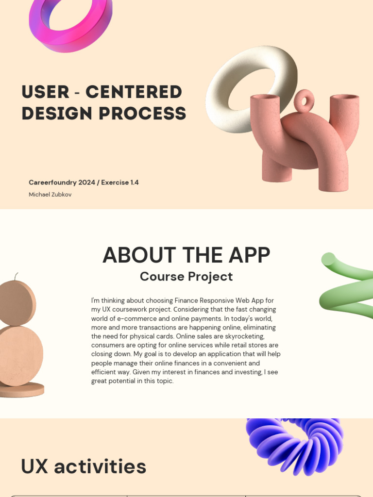 UX Design 1.4 User - Centered Design Process | Download Free PDF | Usability | Information Science