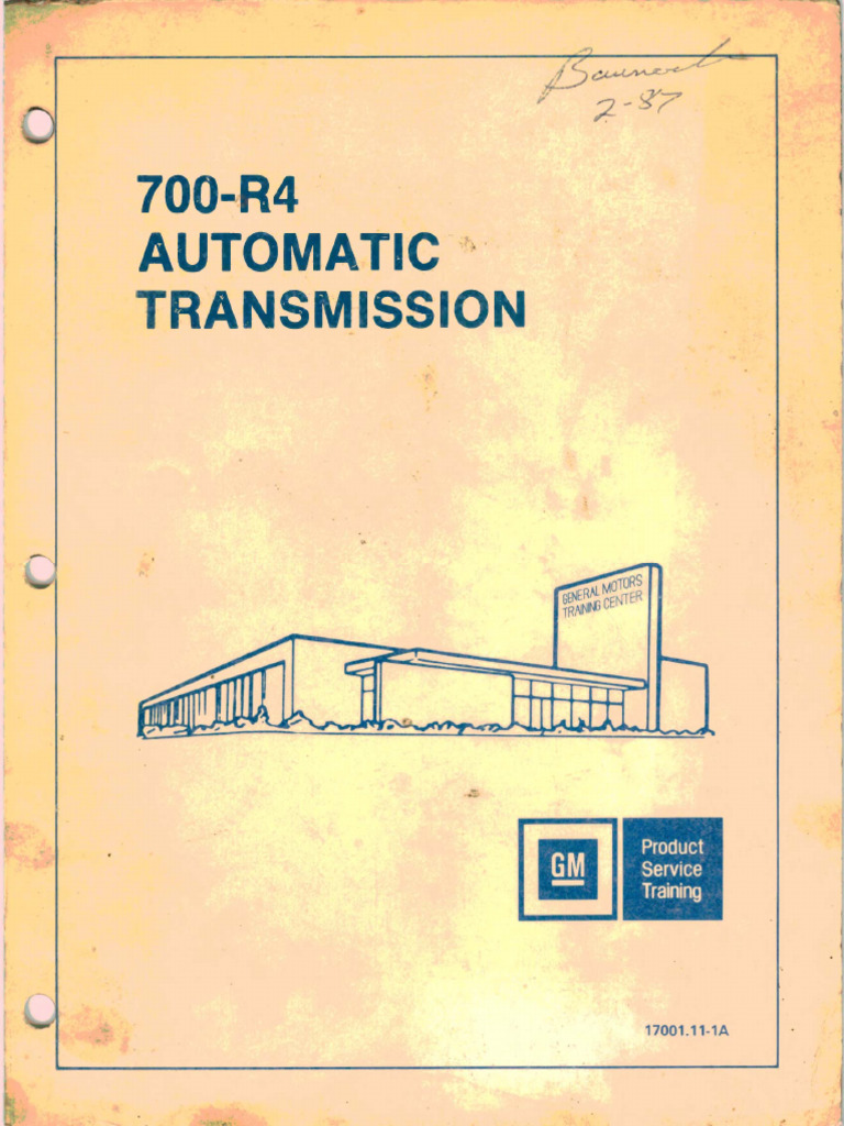 700r4 Rebuild | PDF