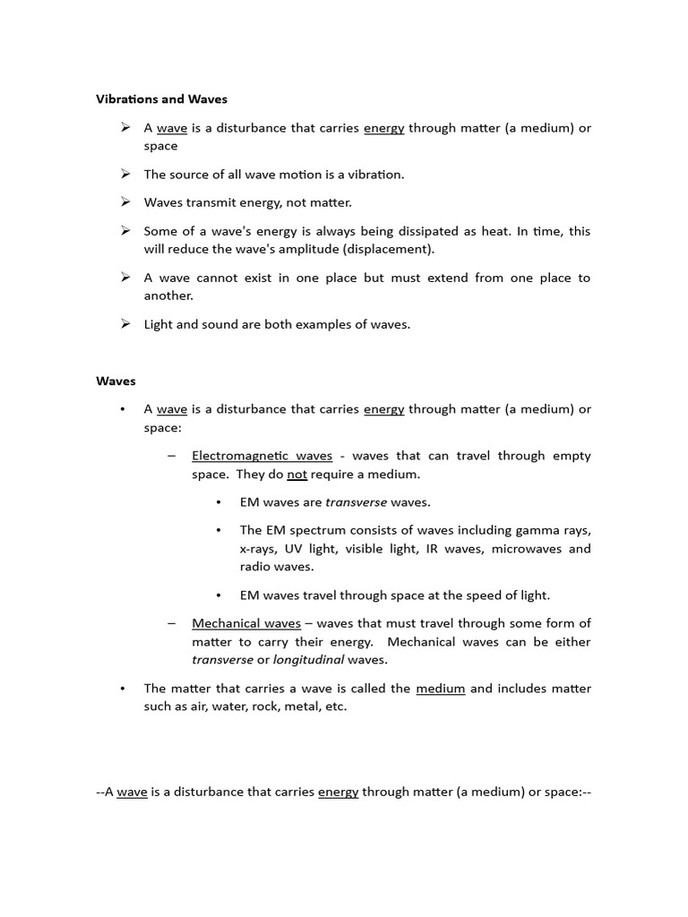 Waves Pdf Waves Sound