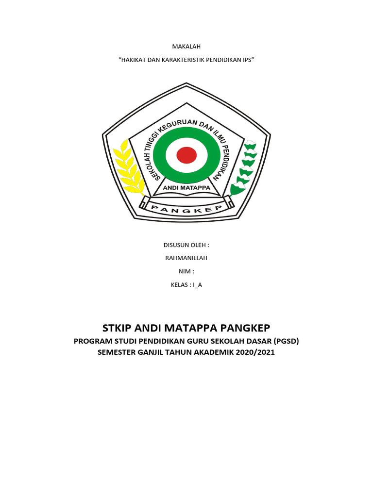 Makalah Konsep Dasar Ips Rahmanillah | PDF | Seni