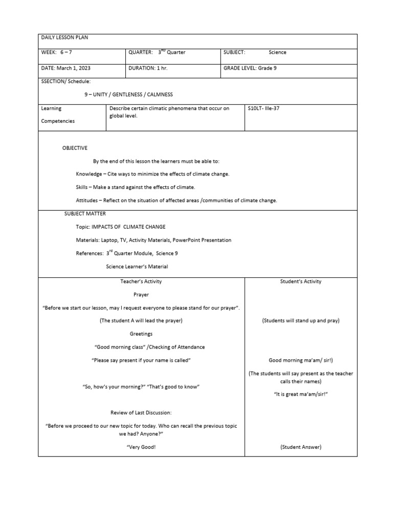 LP - Impacts of Climate Change | PDF | Environmental Issues With Fossil ...