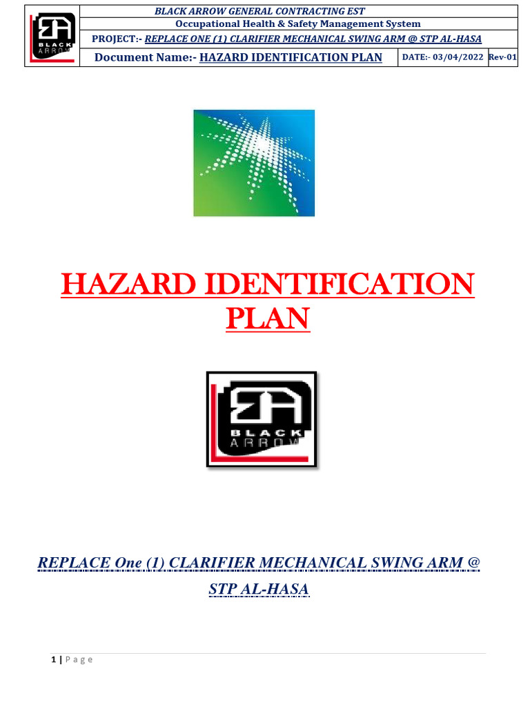 Replace (1) Generator and (2) Pumps at Lift Station No. 1 , Al Hasa | PDF | Hazards ...