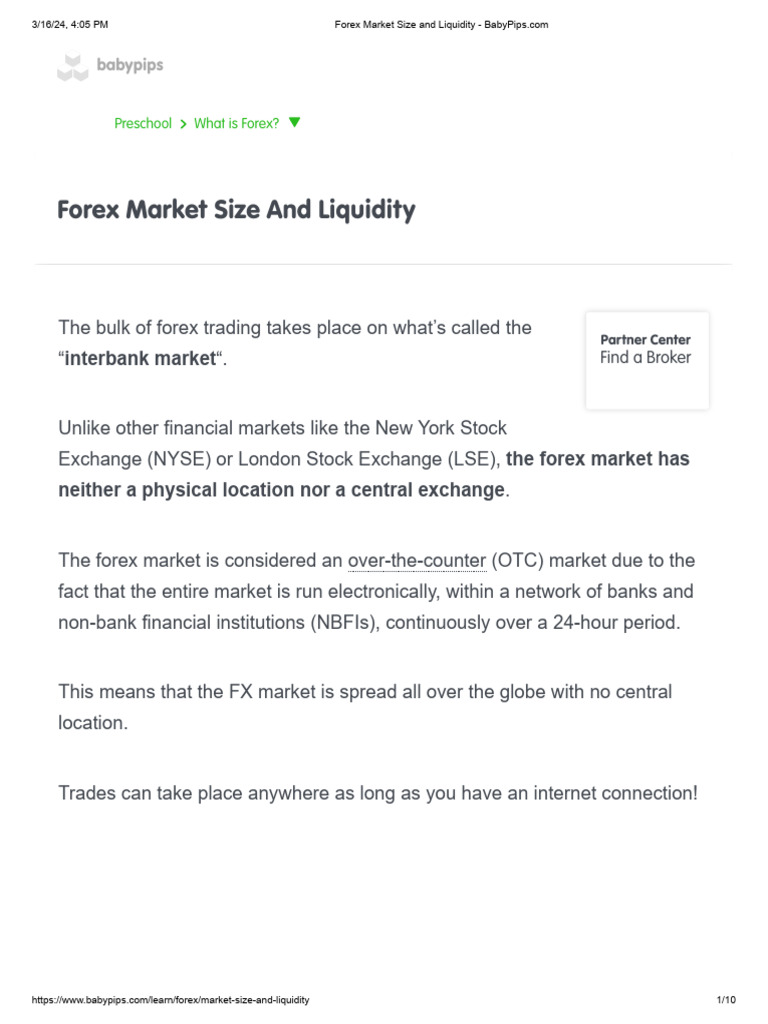 4-Forex Market Size and Liquidity | PDF | Foreign Exchange Market ...