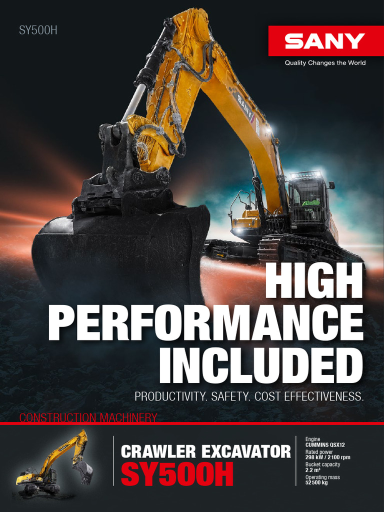 Sany-Bro Sy500h en | PDF