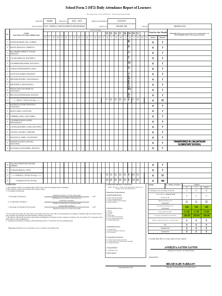 6 Bonifacio Sf2 | PDF | Family | Youth