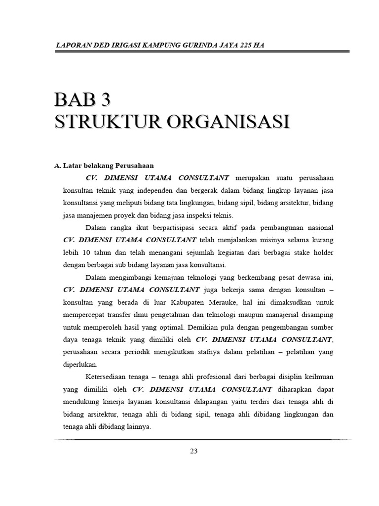 BAB 3 Struktur Organisasi | PDF | Bisnis | Teknologi & Rekayasa