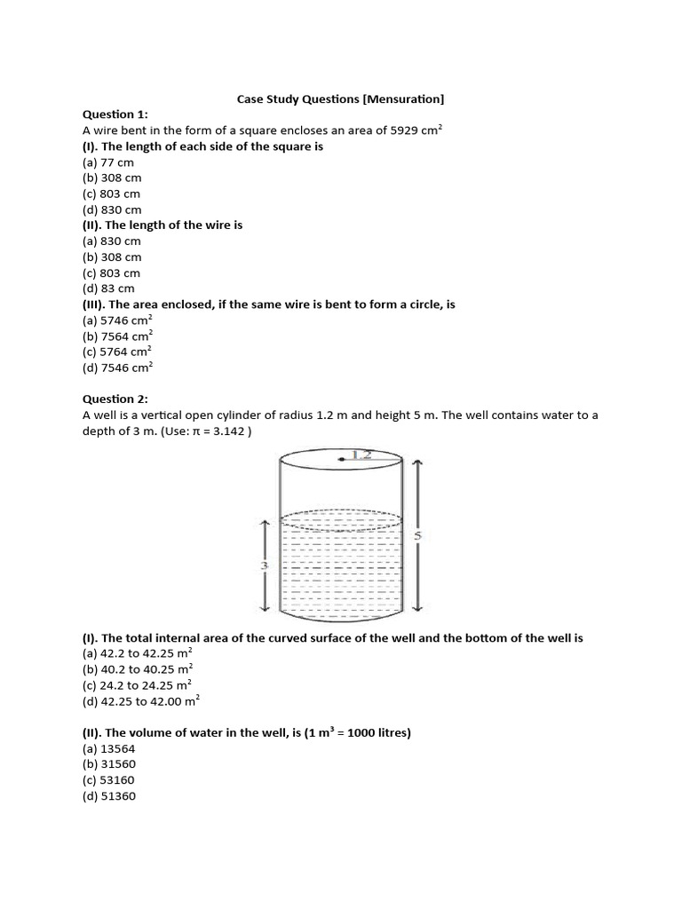 Case Study Questions | PDF