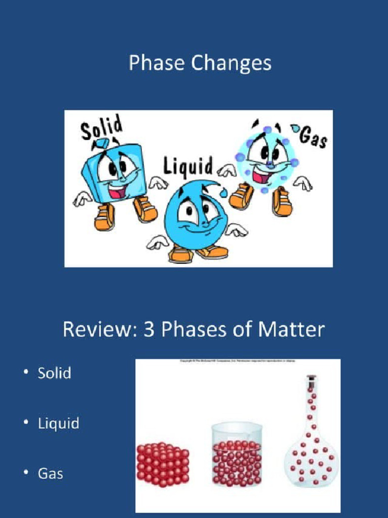 Phase Changes of Matter | PDF