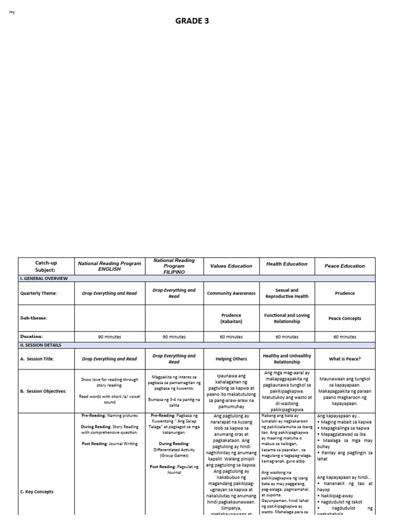 Grade Three Up Friday | PDF