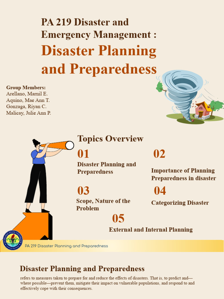 Disaster Planning and Preparedness | PDF | Natural Disasters ...