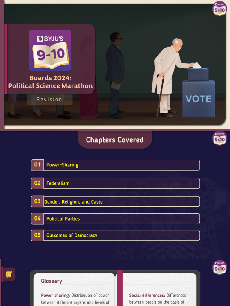 Boards 2024 - Political Science | PDF | Democracy | Political Ideologies