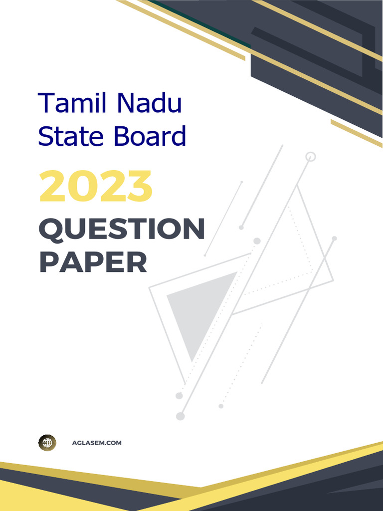 10th Public Question Paper 2023 | PDF