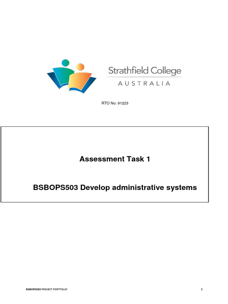 AT1 - Section-1 - BSBOPS503 - Instructions Guidelines - Upload Copy-Compressed | Download Free ...