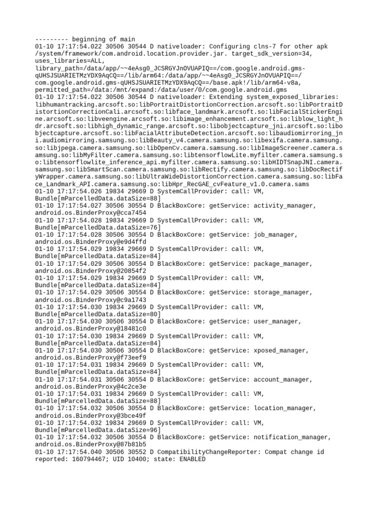 Com - Cherisher.beauty - Camera.videocall Logcat | PDF | Software | Computer Programming
