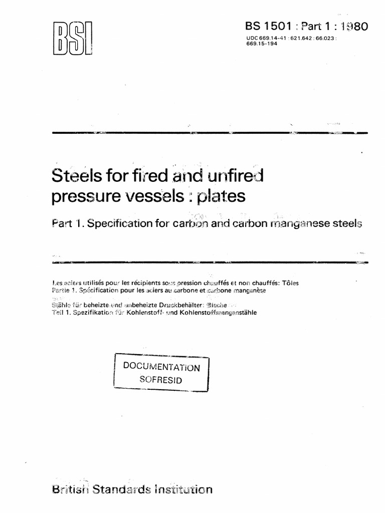 BS 1501-1 + Amd 4 & 5 | PDF