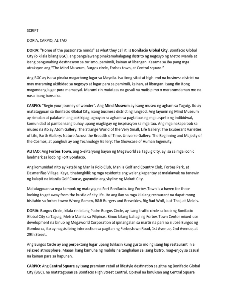 Script For Kompan | PDF