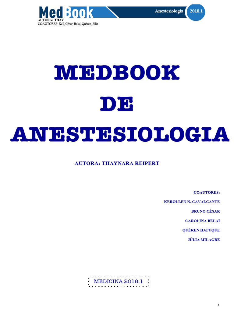 Medbook de Anestesio Fim | PDF | Anestesia | Alergia