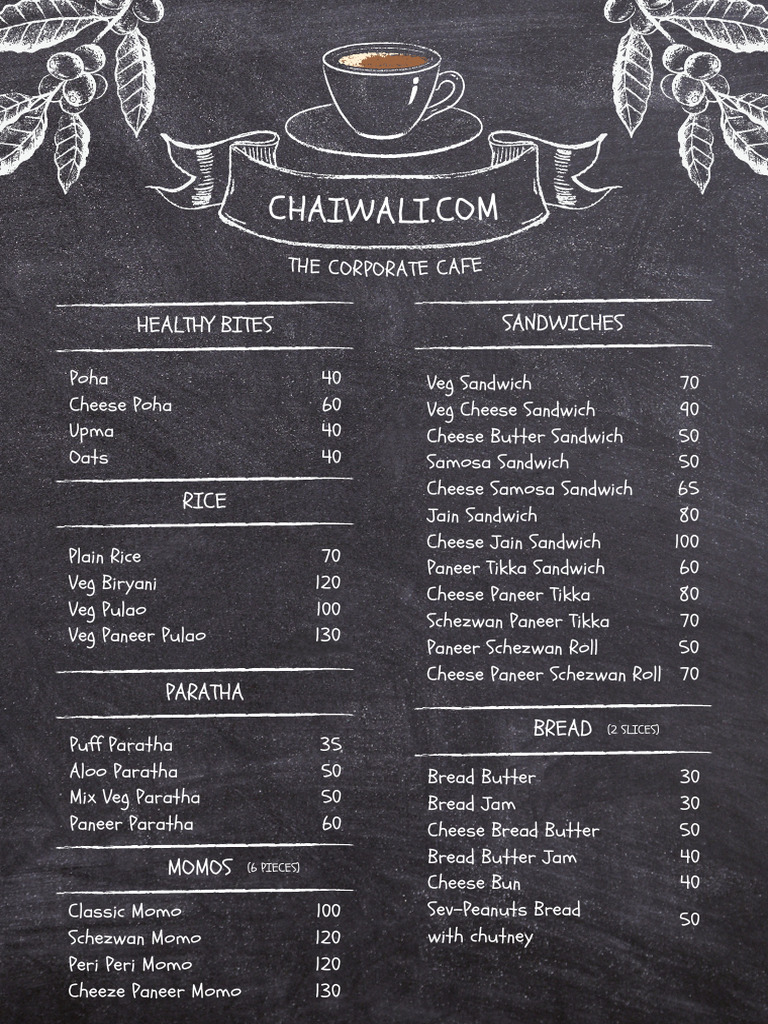 Chaiwali Corporate Cafe | PDF