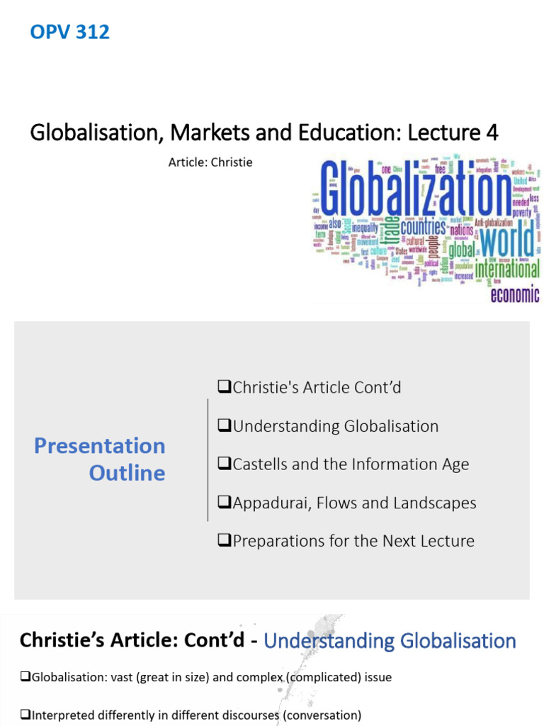 04 Lecture 2024 | PDF | Globalization | Political Science