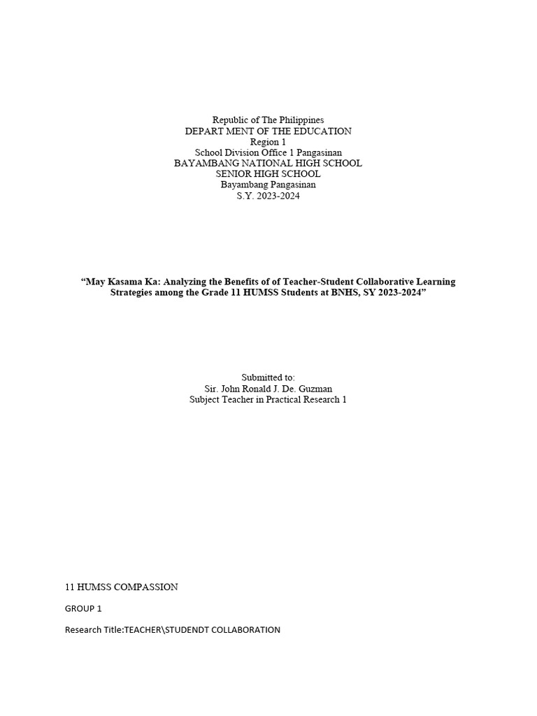 CPAR Reviewer | PDF | Learning | Teachers