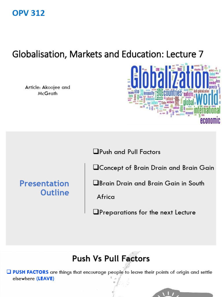 07 Lecture 2024 | PDF | Human Capital Flight | South Africa