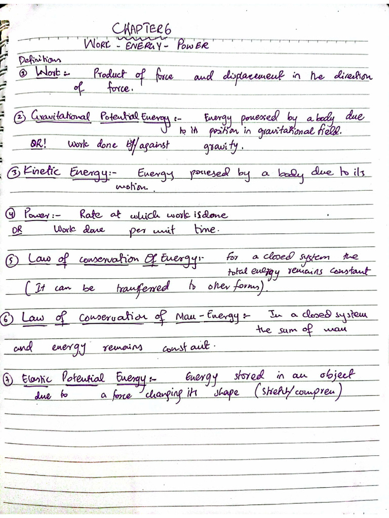 Definitions Formulae | PDF