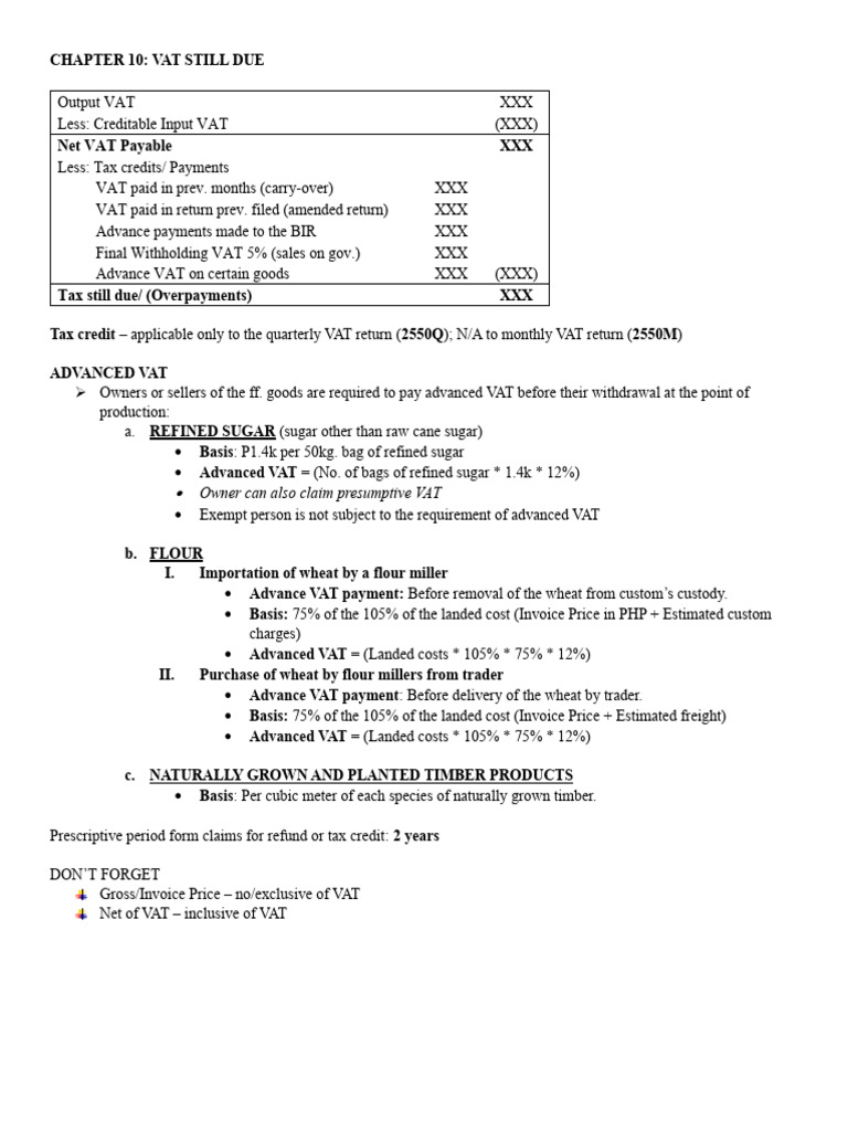 CHAPTER 10 - VAT Still Due | PDF