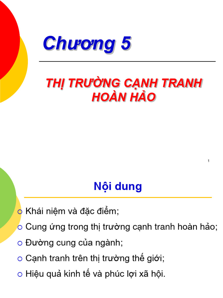 Chuong5-Thi Truong Canh Tranh Hoan Hao-Gui SV | PDF