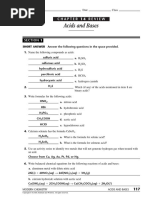 Grade 12 Chem Remedial Worksheet | PDF | Acid | Ph