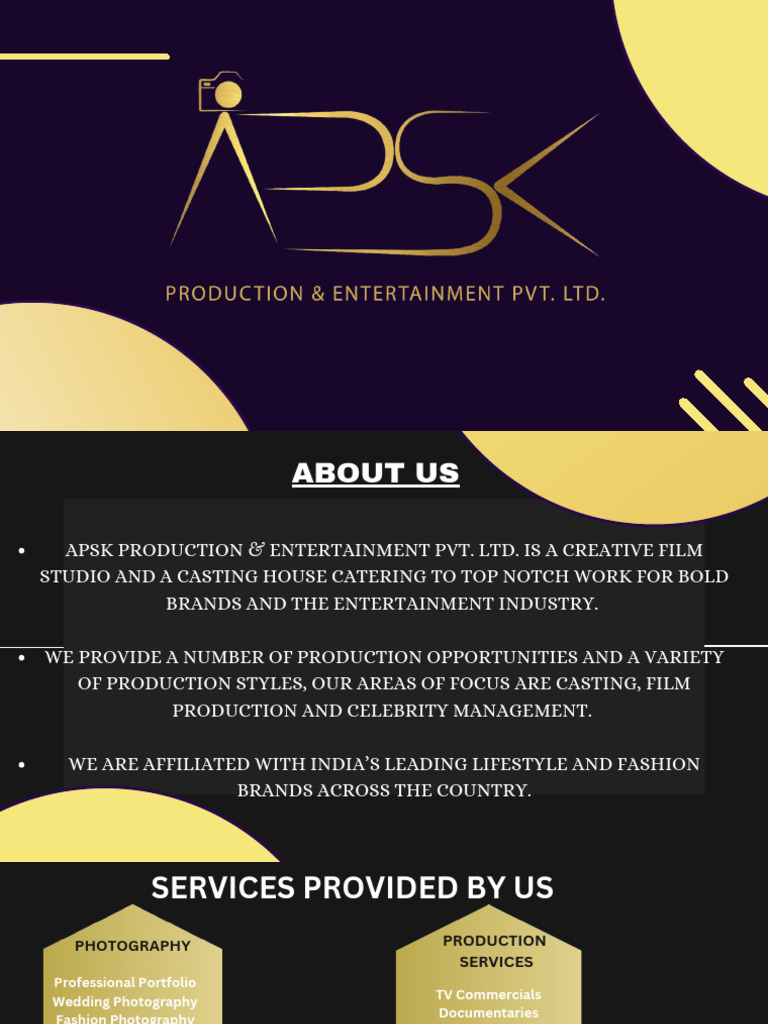 Apsk Production and Entertainment | PDF
