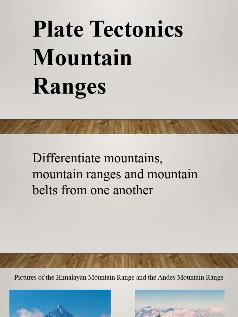 Understanding Major Mountain Ranges | PDF