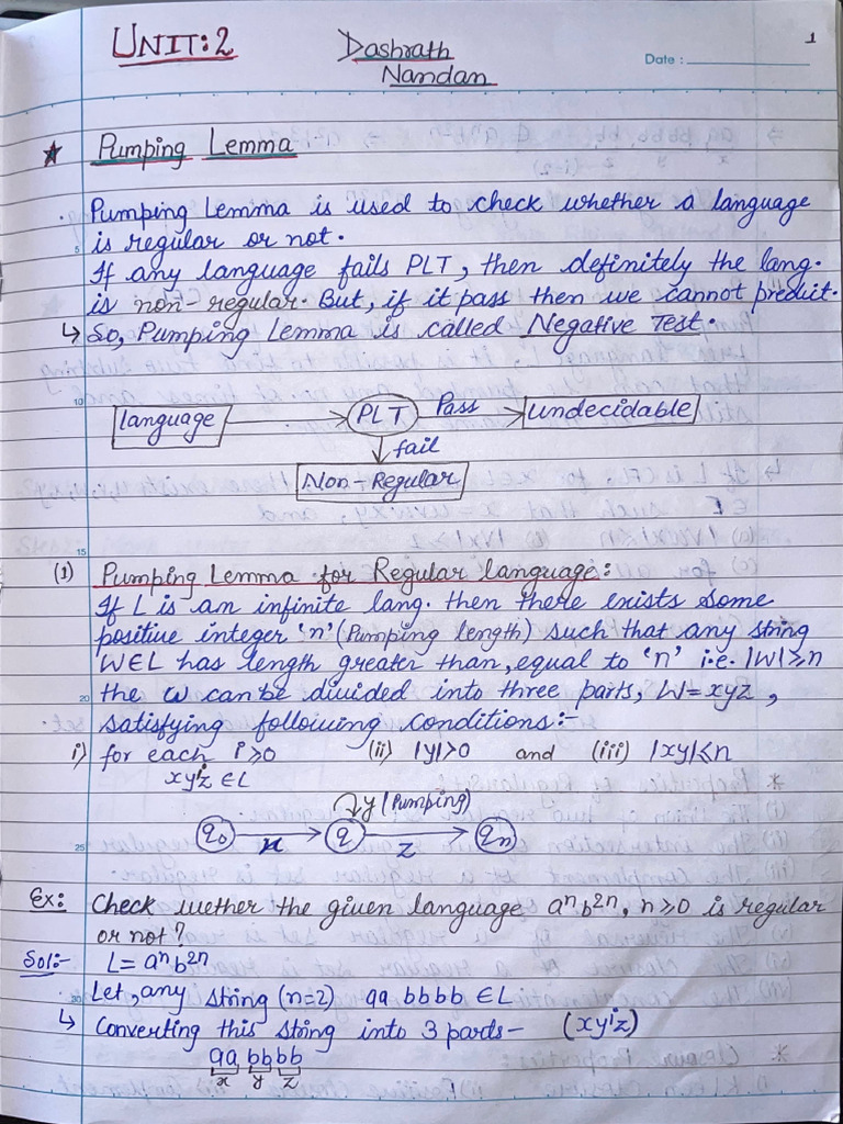 Dashrath Nandan TOC (Unit2) Notes-1 | PDF