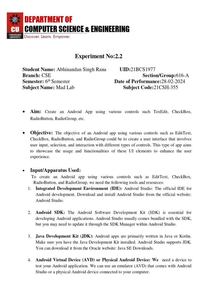 Worksheet Template Lab | PDF | Android (Operating System) | Application Software