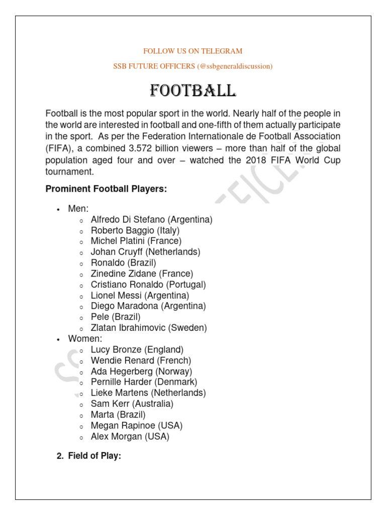 FOOTBALL | PDF | Team Sports | Association Football Clubs