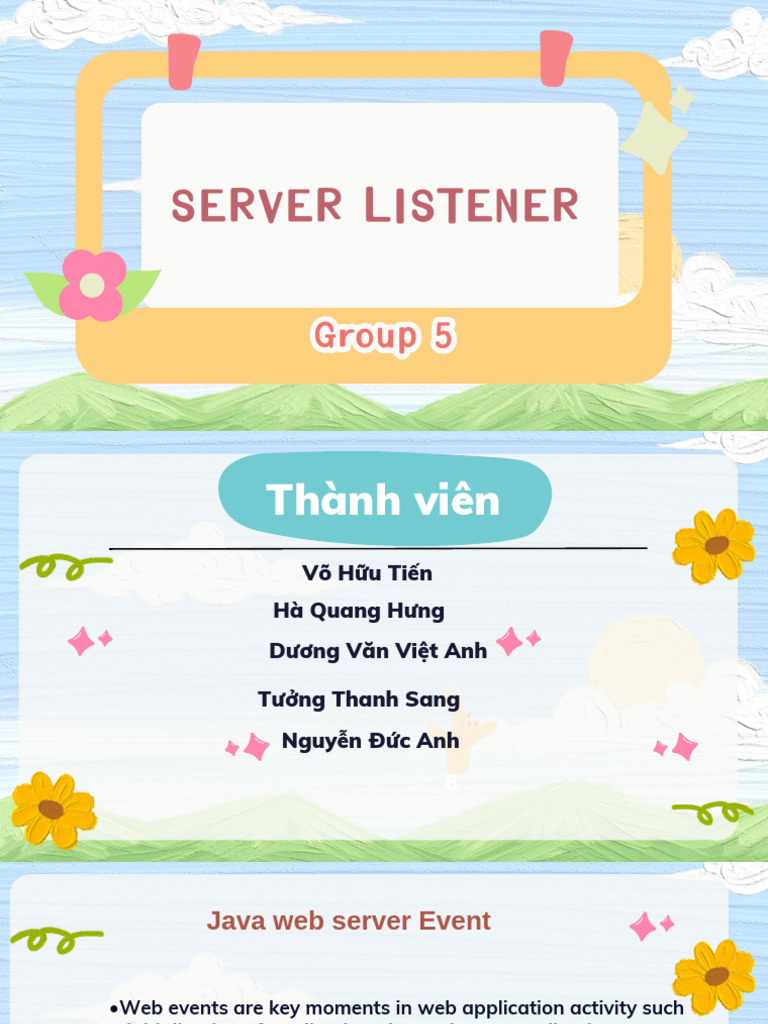 Java Web Server Event Listeners Guide | PDF | Xml | Web Application