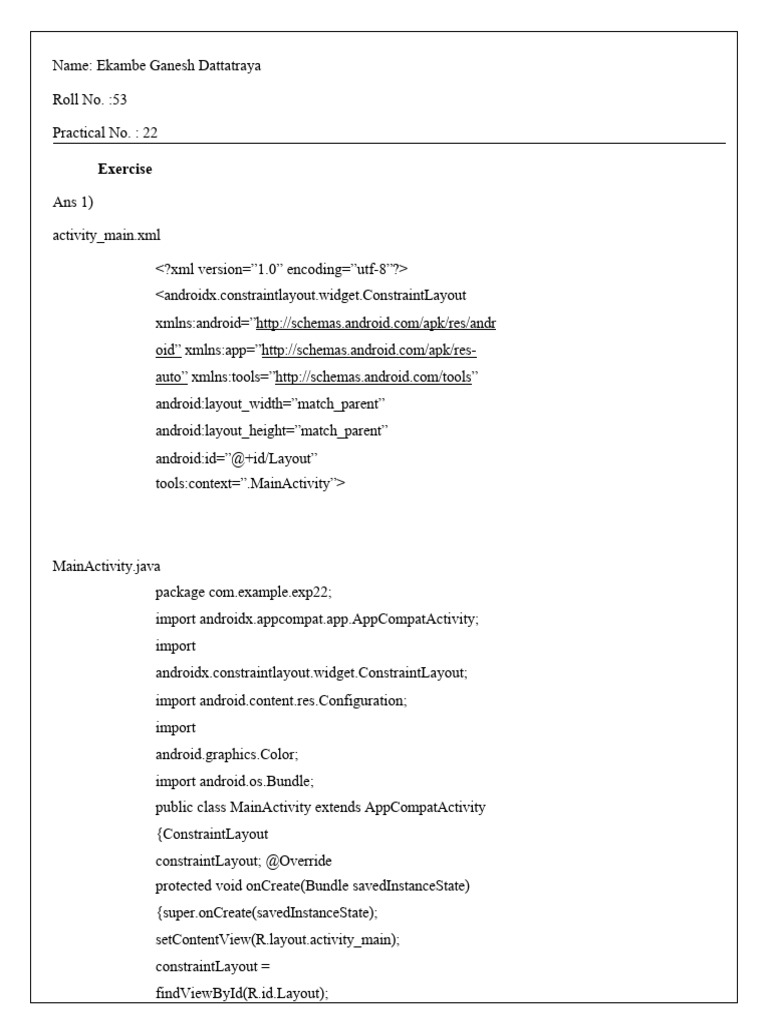 Mad 22 | PDF | Android (Operating System) | Application Software