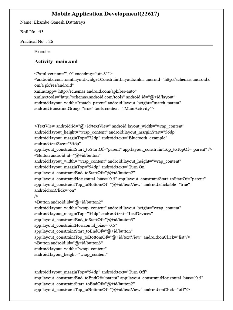 Mad 26 | PDF | Android (Operating System) | Mobile App