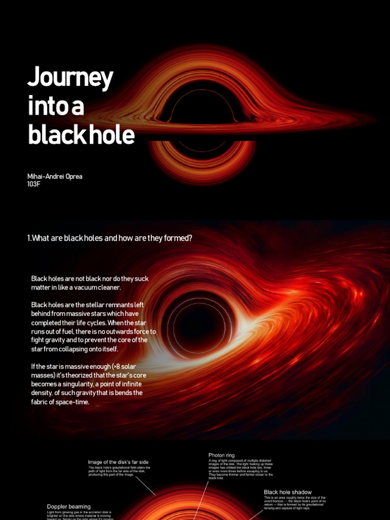 Black Holes Presentation | PDF | Black Hole | Event Horizon