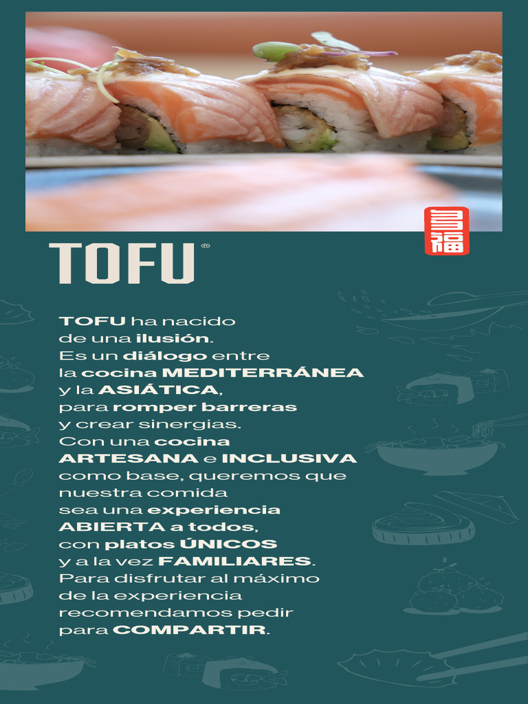 Tofu Carta Comida Web Castellano - 1 | PDF | Postres | Salsa