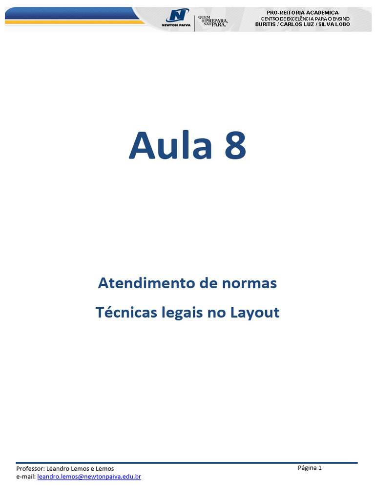 Aula 8 - Normas para Layout | PDF