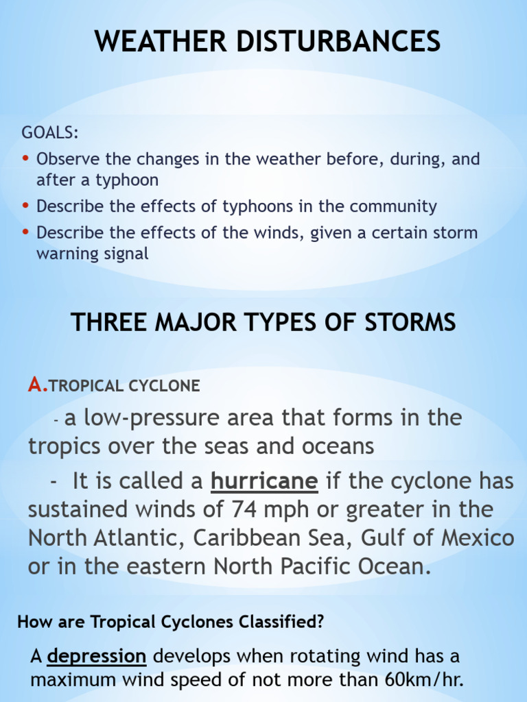 WEATHER-DISTURBANCES | PDF